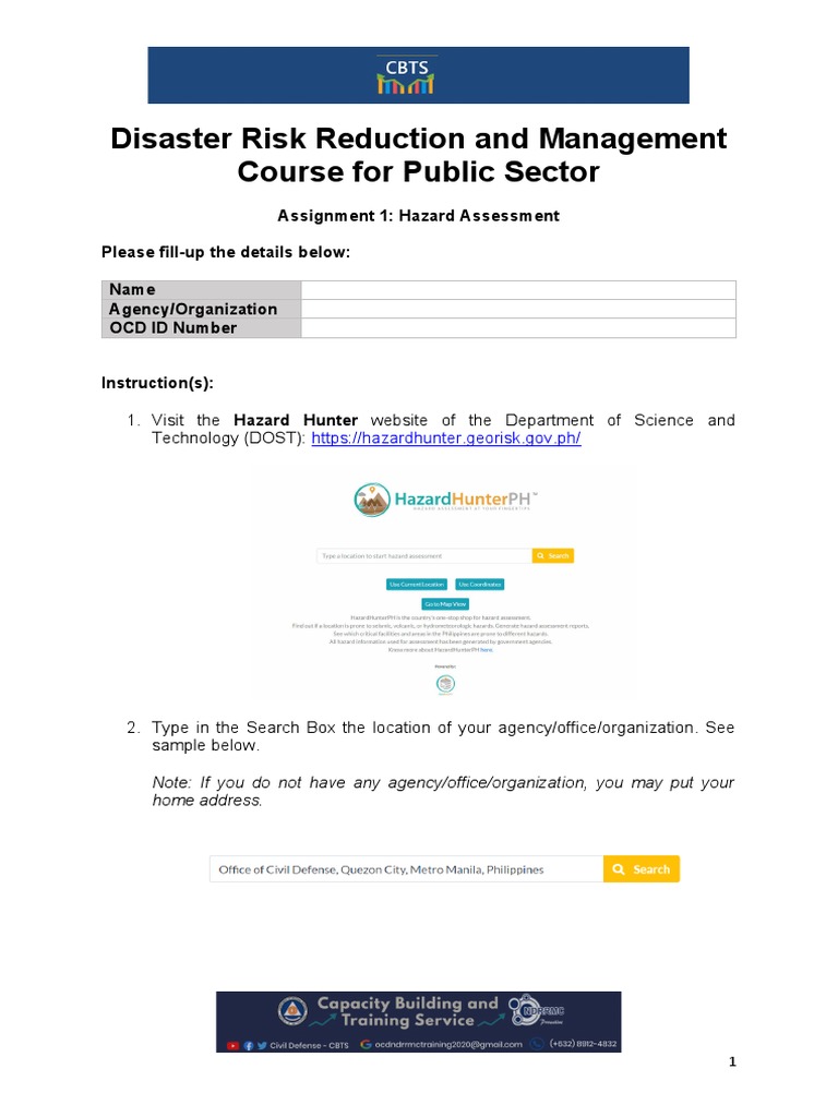 Assignment 1 Hazard Assessment | PDF | Business | Law