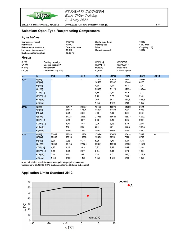 Selection: Open-Type Reciprocating Compressors: Input Values | Download Free PDF | Energy ...