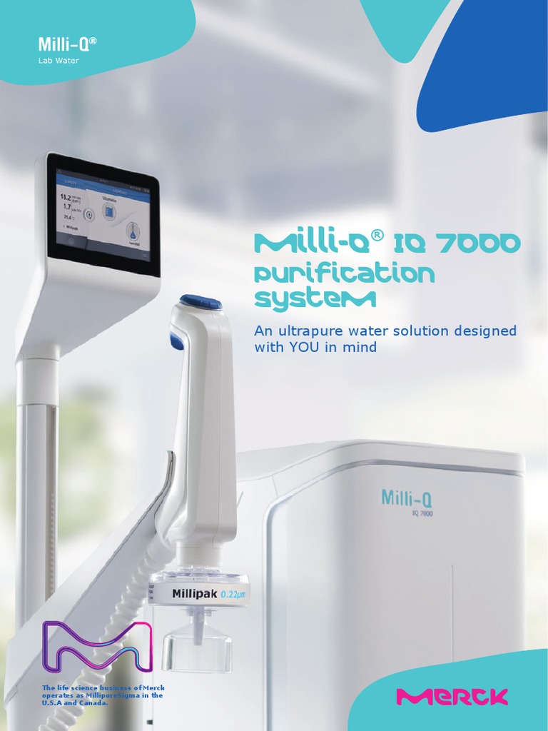 MM Brochure - IQ7000 - MERCK - Ina | PDF | Purified Water | Chemistry
