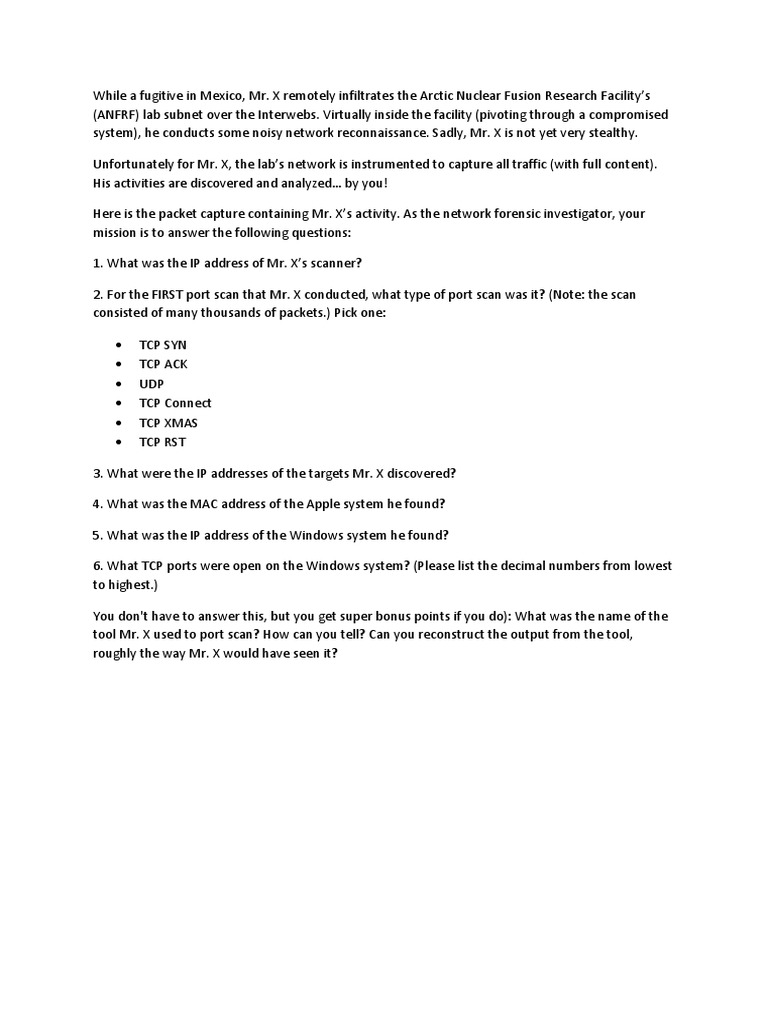 Curious MR X - Scenario | PDF | Technology & Engineering