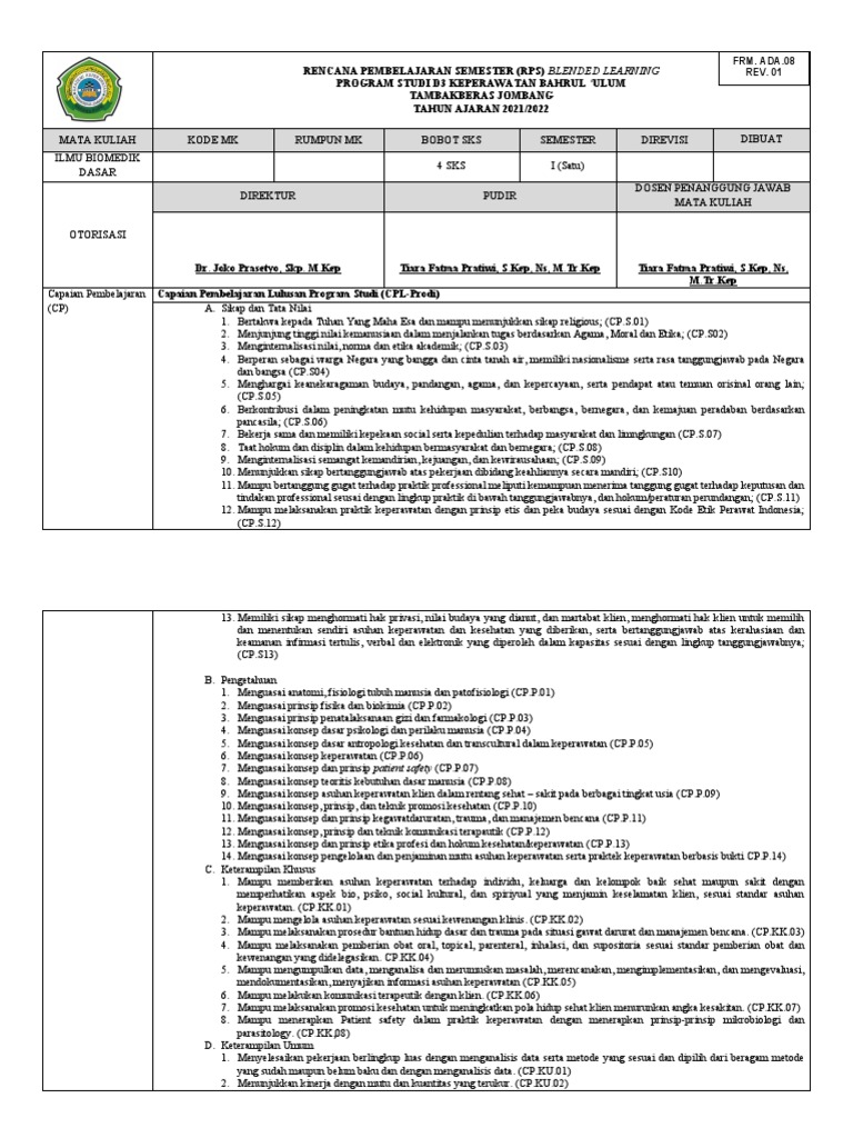 Ilmu Biomedik Dasar | PDF | Karier & Perkembangan
