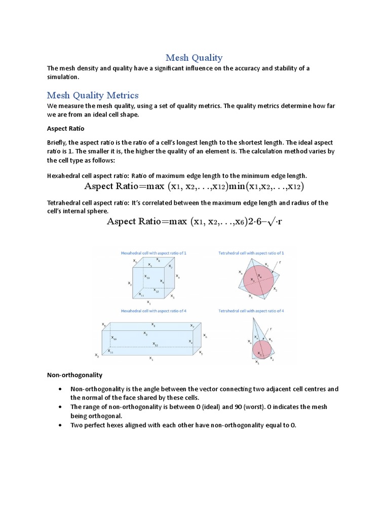 Mesh Quality | PDF | Volume | Tetrahedron