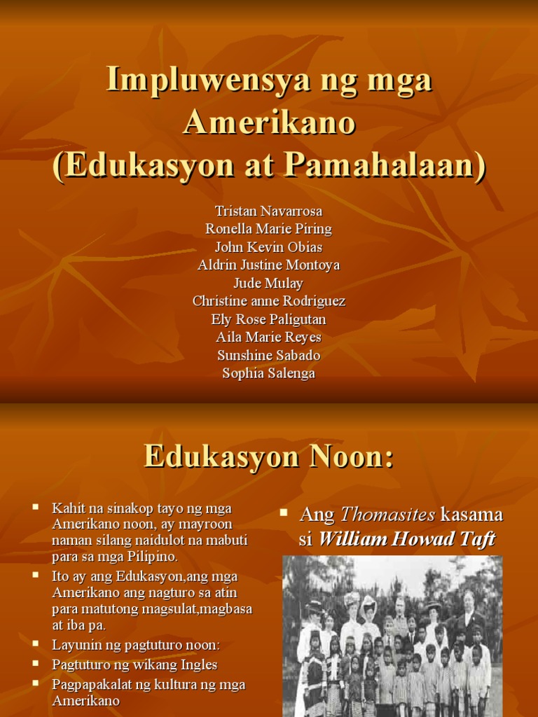 Dokumen - Tips - Impluwensya NG Mga Amerikano | PDF