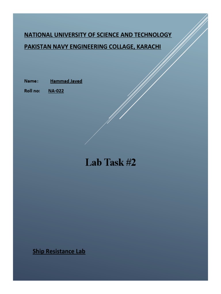 Lab Task 02 | PDF | Hull (Watercraft) | Ships