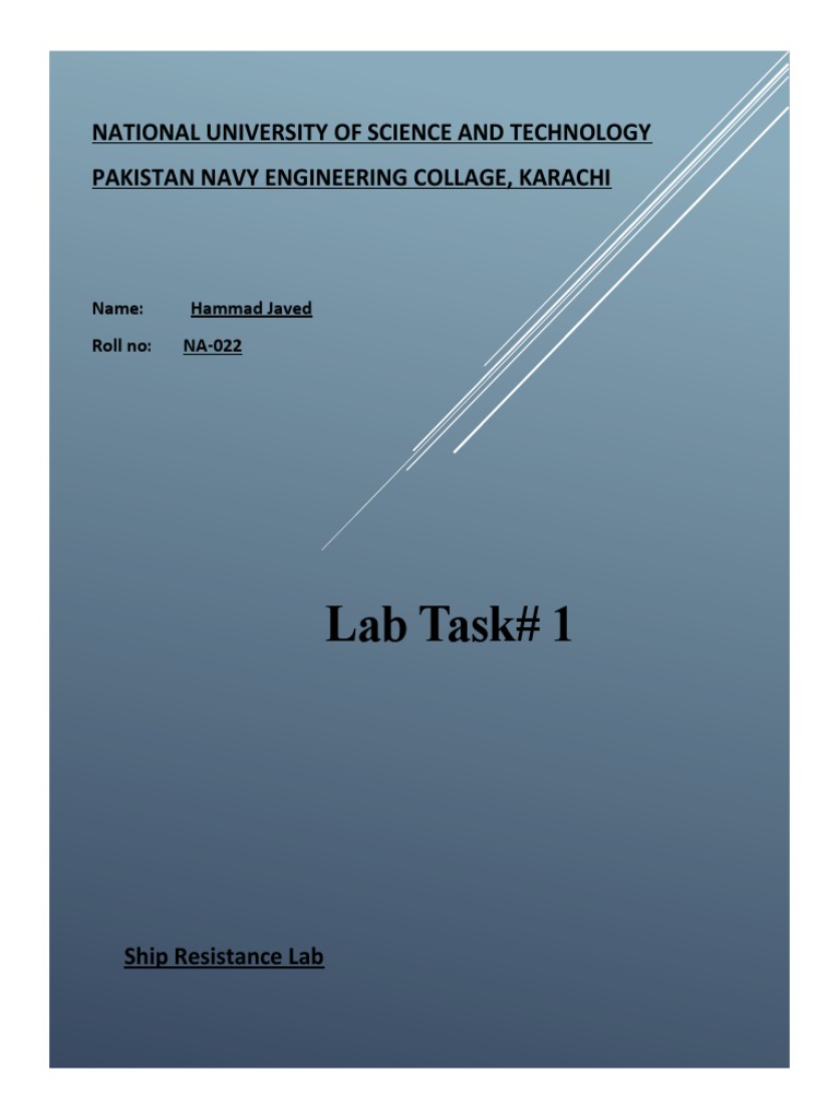 Lab Task 01 | Download Free PDF | Hull (Watercraft)