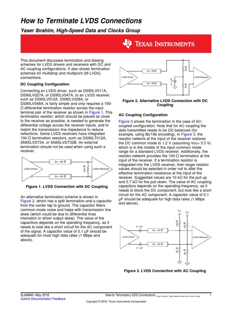 How To Terminate LVDS Connections | PDF | Electrical Network | Capacitor