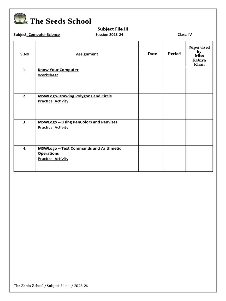 Computer Subject File 3 GRADE 4 | PDF | Input/Output | Software