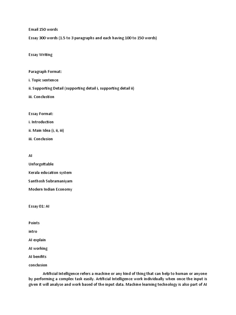 Essay Draft | PDF | Intelligence (AI) & Semantics | Artificial Intelligence
