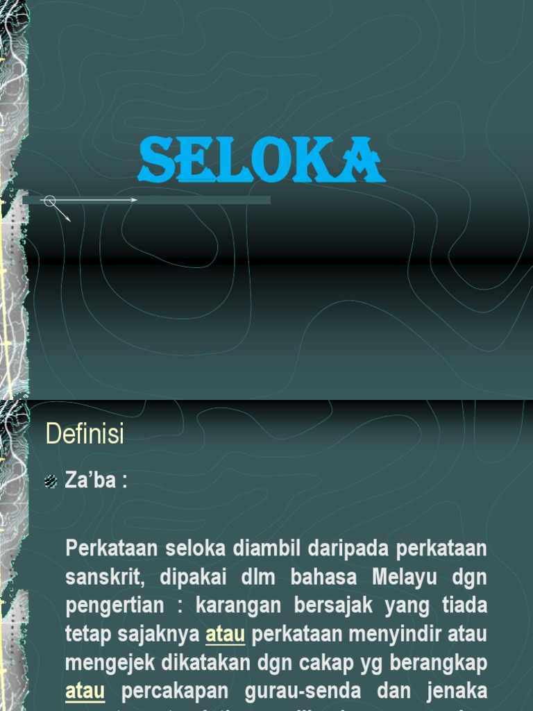Kuliah 5 (Seloka) | PDF