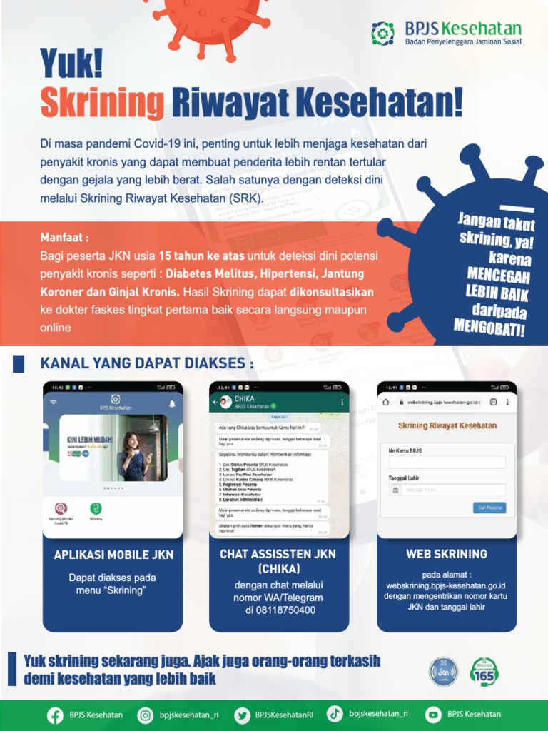 New Poster Skrining Riwayat Kesehatan KC Yogyakarta | PDF
