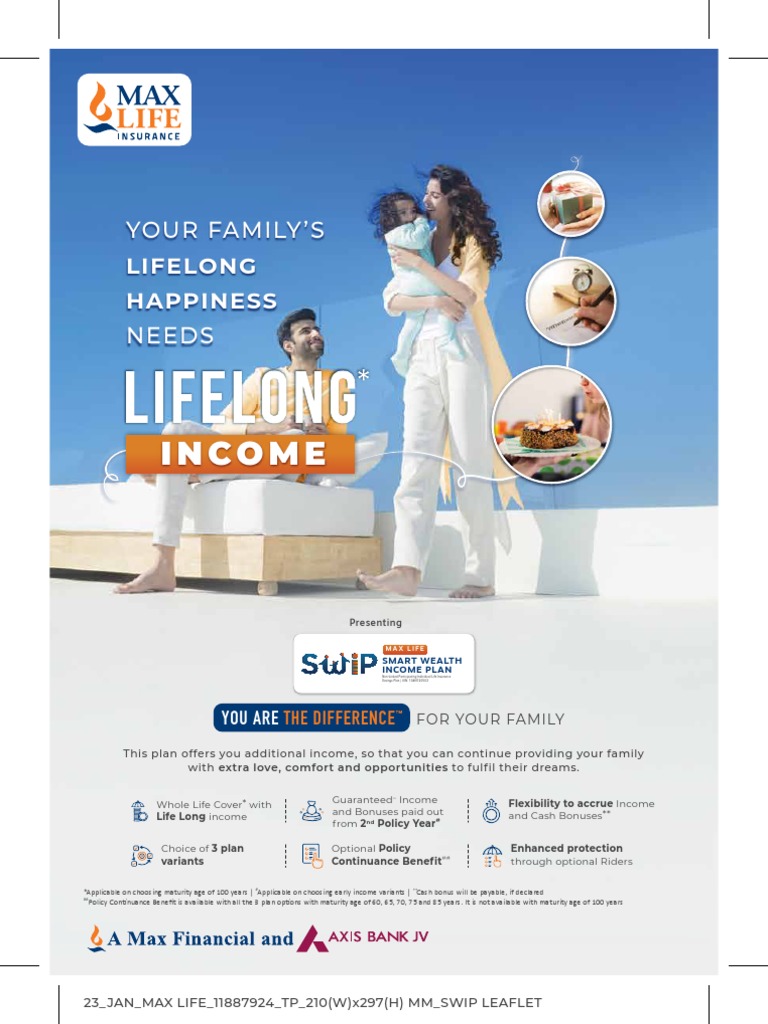 Maxlife Smart Wealth Income Plan Leaflet | PDF | Insurance | Life Insurance