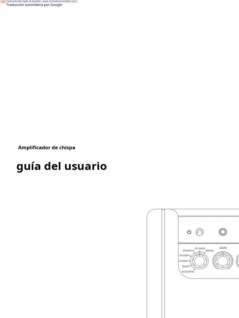 Spark Amp User Manual - 0.6 (1) .En - Es | Descargar gratis PDF | Altoparlante | USB