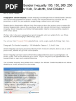 Gender Equality Poems | PDF