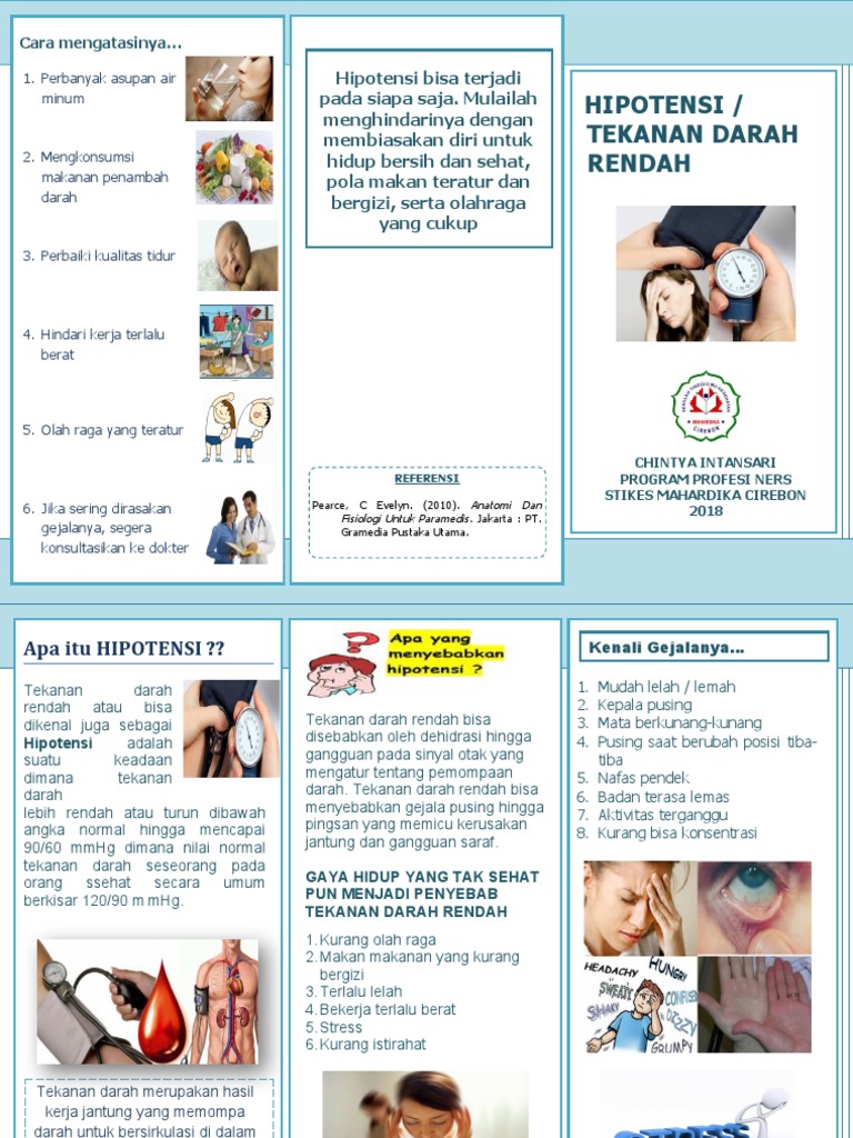 Leaflet Hipotensi | PDF | Kesehatan Holistik