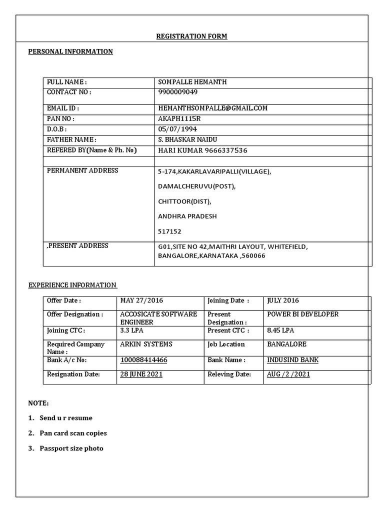Registration Form... (2) | PDF