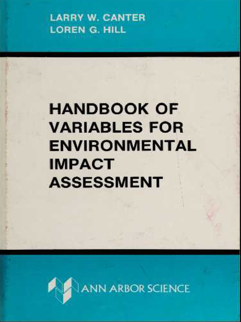 Handbook of Variables For Environmental Impact Assesment | PDF