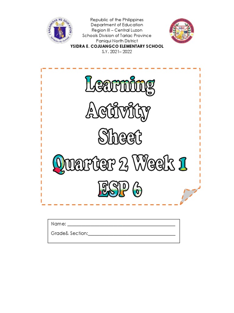 Las Esp 6 Q2 W1 | PDF
