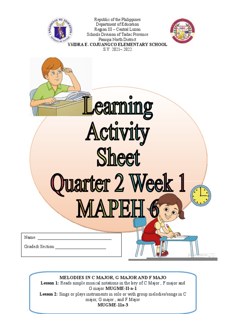 LAS-mapeh-6-Q2 w1 | PDF