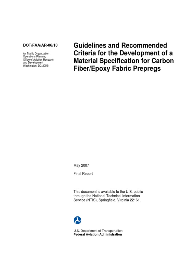 AR-06-10 Guidelines and Recommended Criteria For The Development of A Material Specification For ...