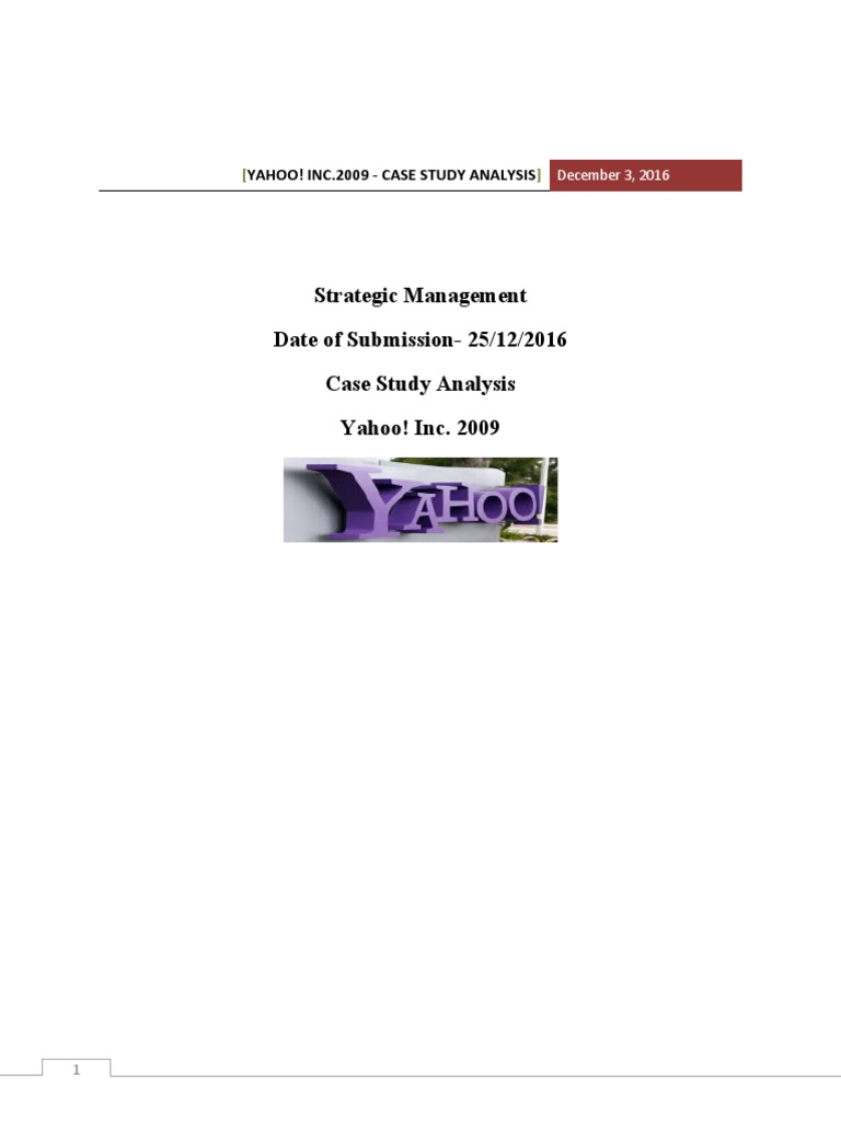 Yahoo Case Study | PDF | Advertising | Internet