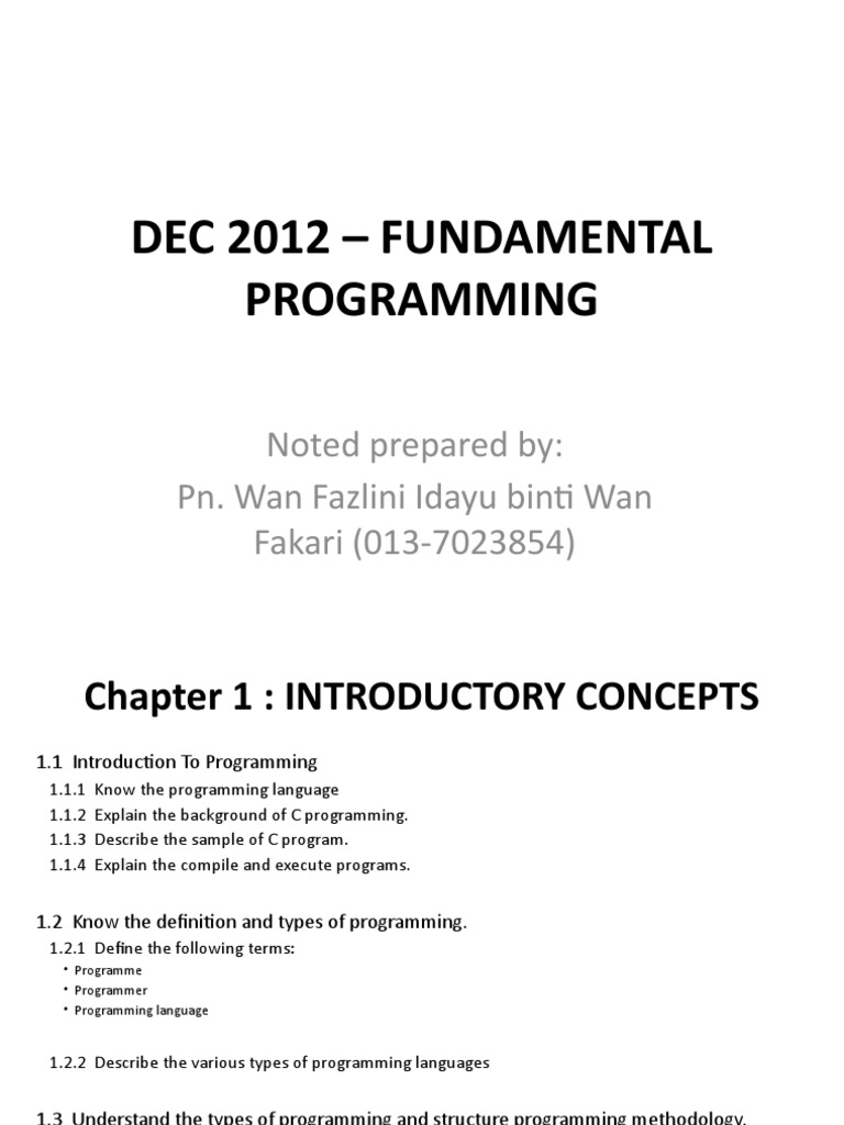Chapter 1.0 | PDF | Assembly Language | Object Oriented Programming