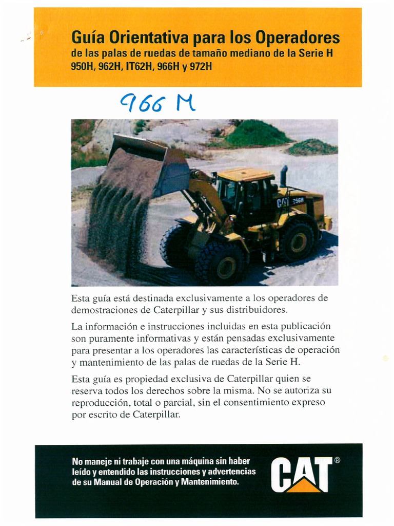 Manual 966 H Cat | PDF