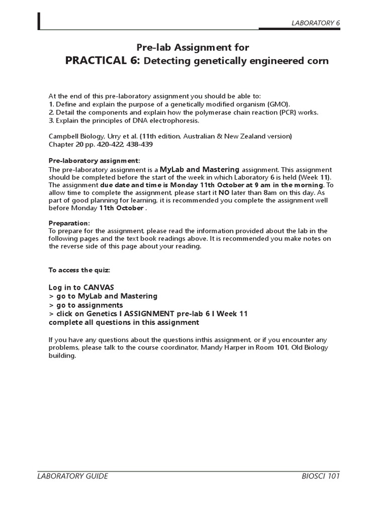 2021 Lab 6 Genetics | PDF | Gel Electrophoresis | Agarose Gel ...