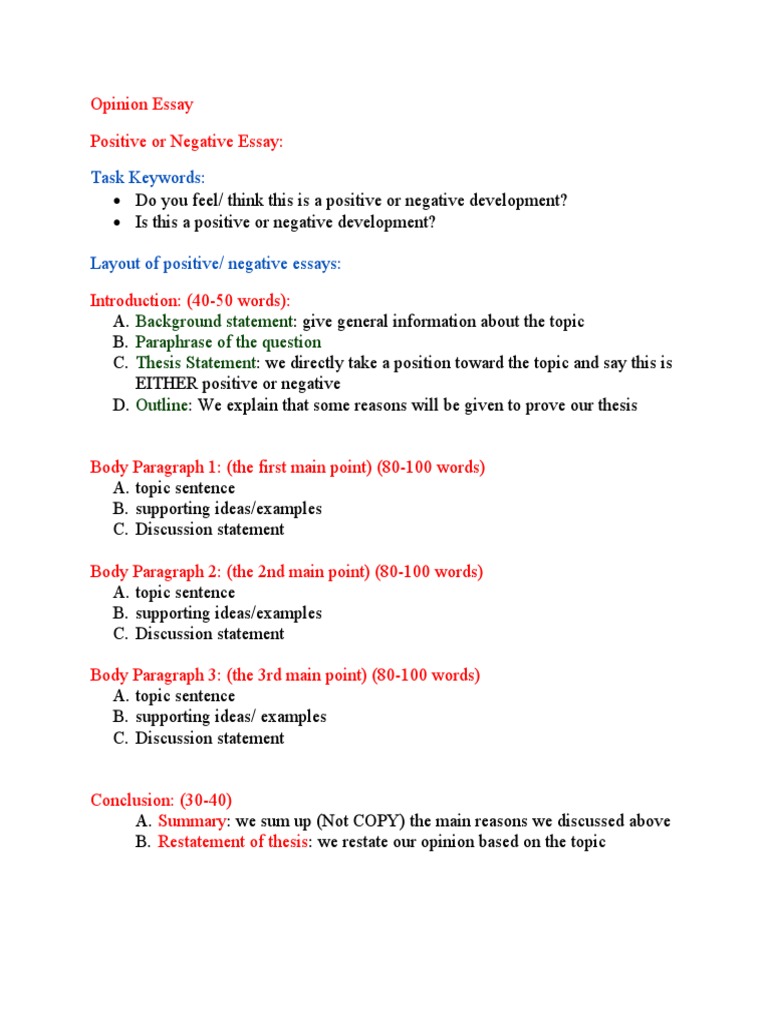 Positive or Negative Essay | PDF