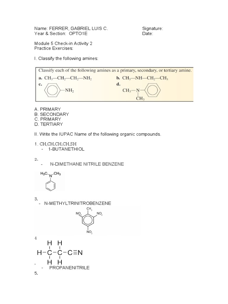 FERRER - Module 5 Check in Activity 2 OC Lec | PDF