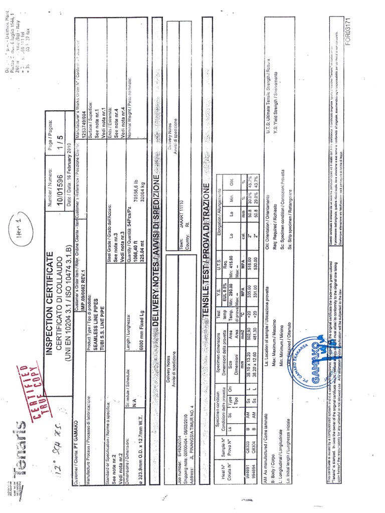 MTC Pipe 12 dan pipe 6 | PDF