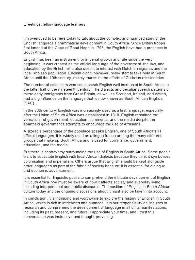 Angel Assignment | PDF | English Language | South Africa