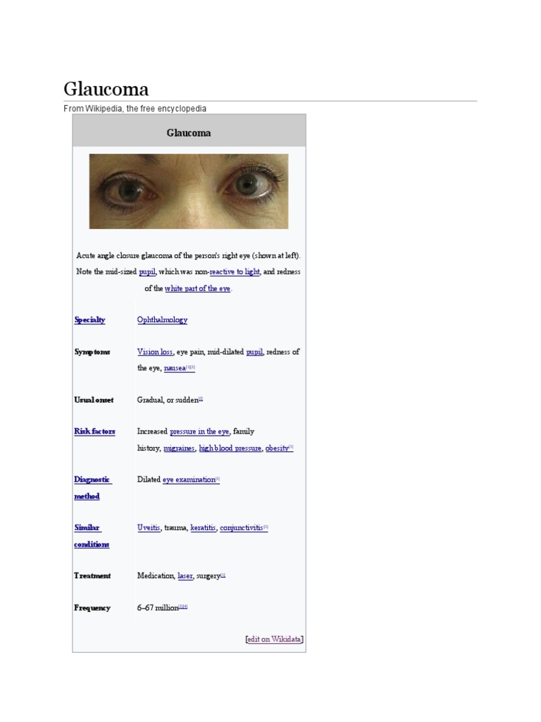 Glaucoma | PDF | Glaucoma | Visual System