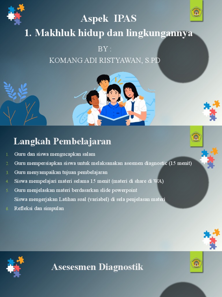 Aspek IPAS 1. Makhluk Hidup Dan Lingkungannya (LENGKAP) | PDF