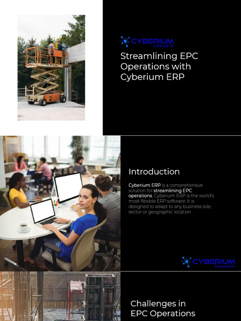 Cyberium ERP For EPC Industry | PDF | Enterprise Resource Planning | Supply Chain