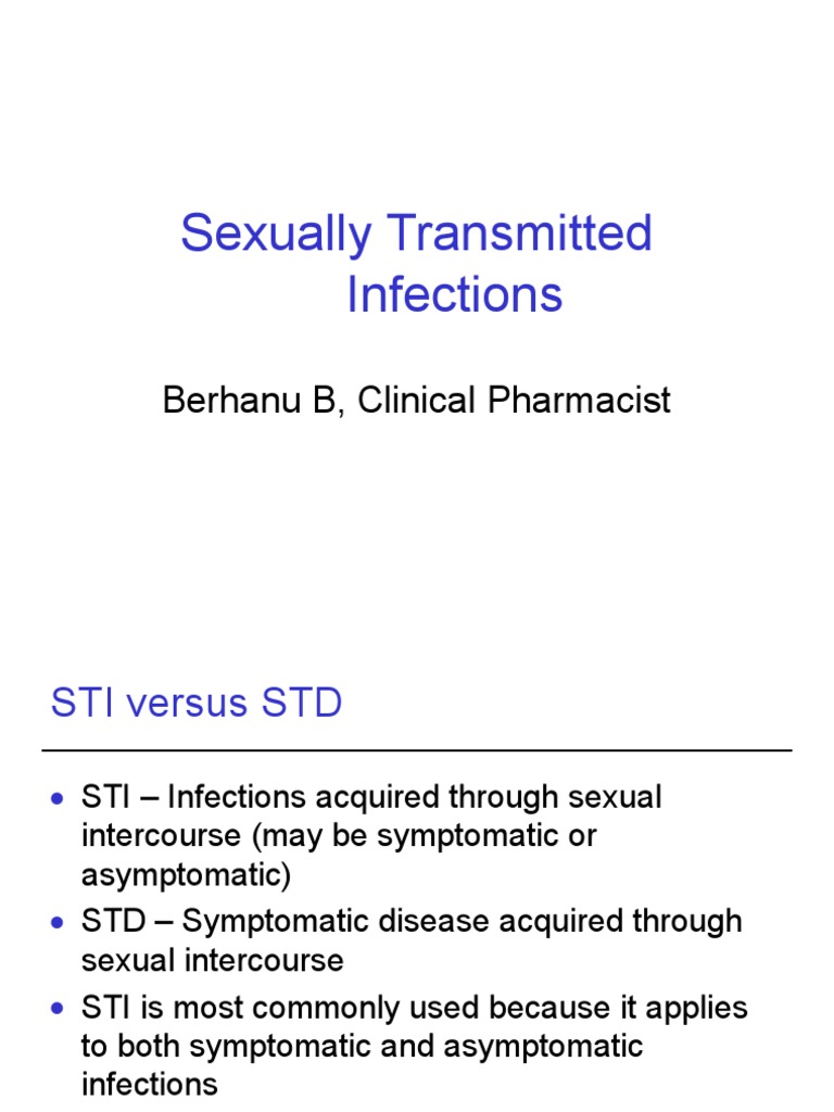 STI Syndromic Approach | PDF | Sexually Transmitted Infection | Herpes ...