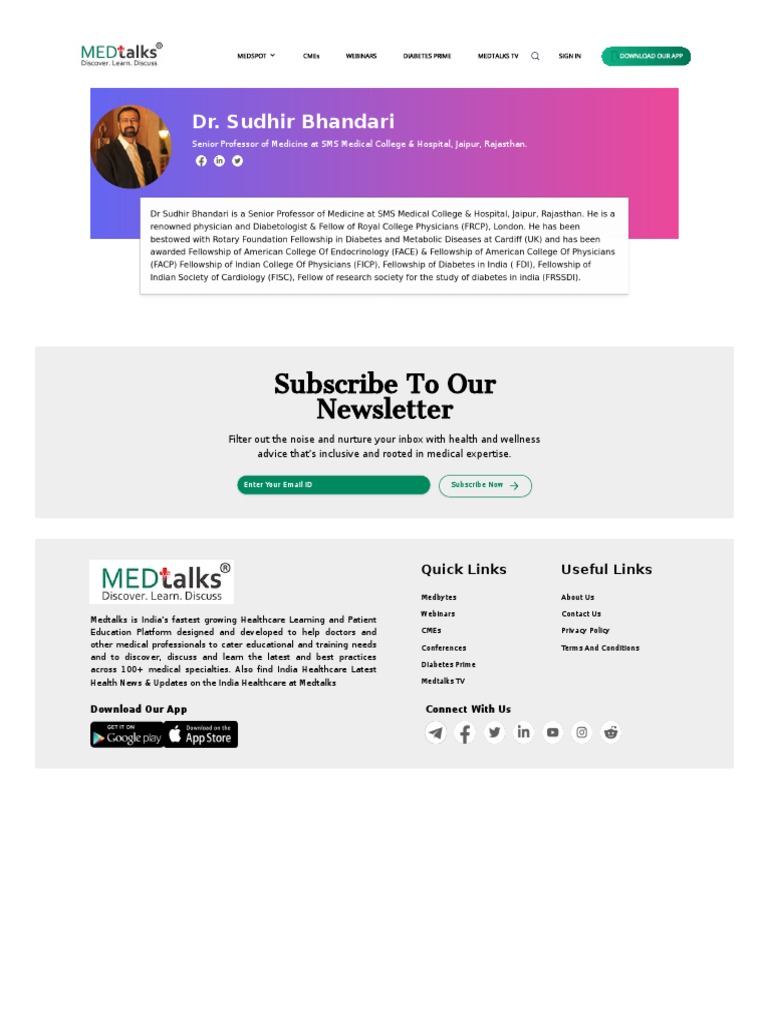 Dr. Sudhir Bhandari | PDF