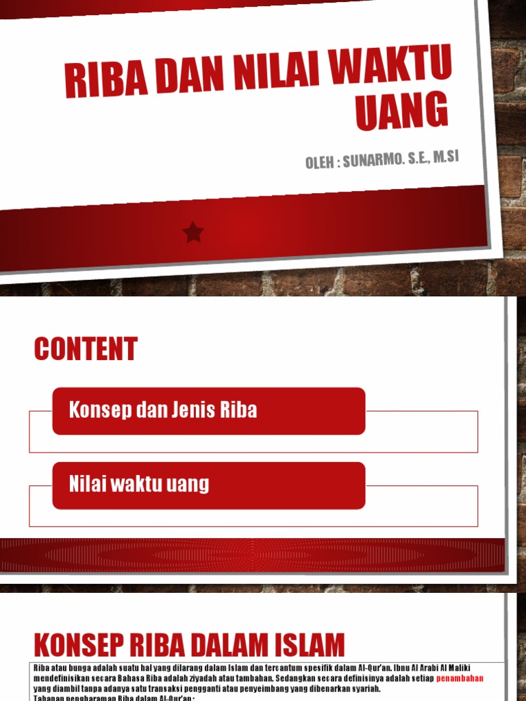 Riba Dan Nilai Waktu Uang | PDF