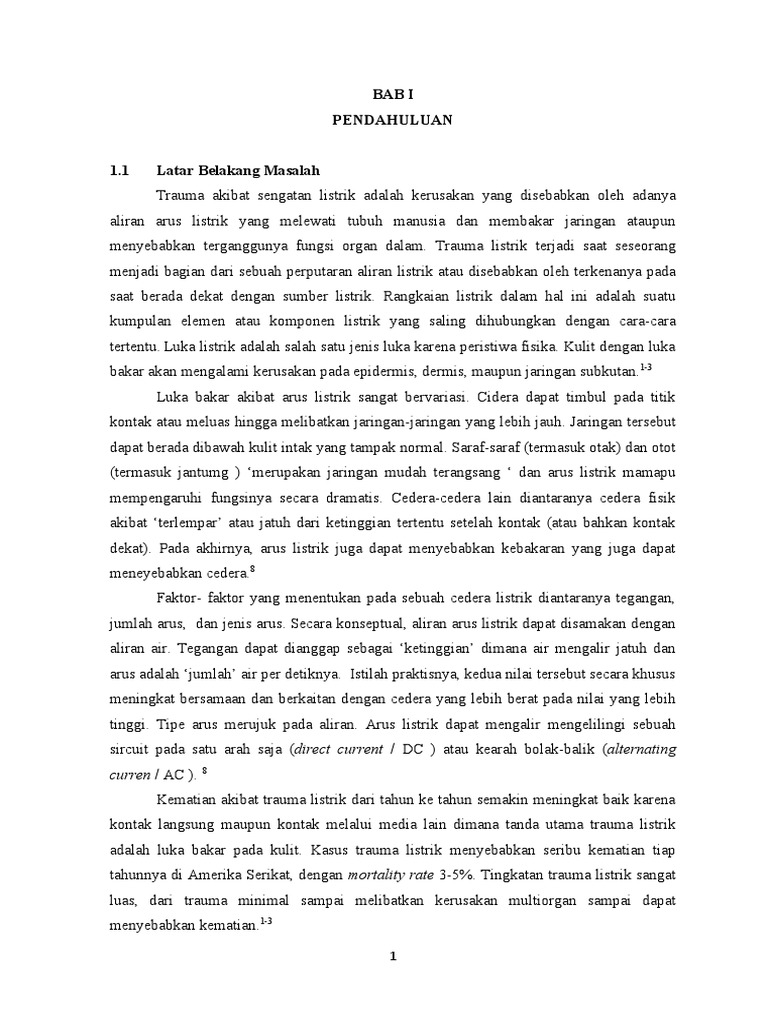 Fix Laporan Kasus Luka Listrik | PDF