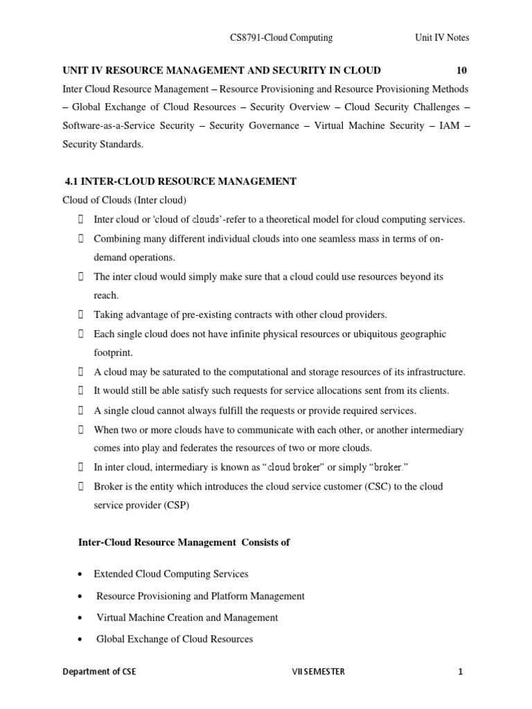 UNIT 4 Final | PDF | Cloud Computing | Security UNIT 4 Final | PDF | Cloud Computing | Security