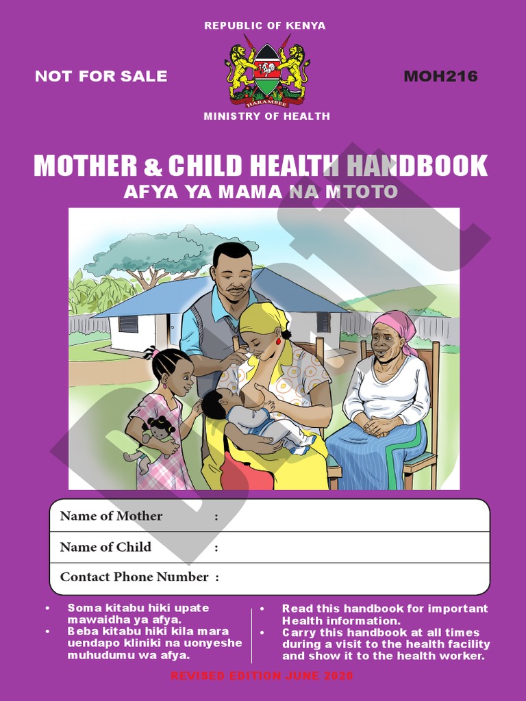 Mother Child Health Handbook MOH NEW LAYOUT 10th Sep 2020 | PDF ...