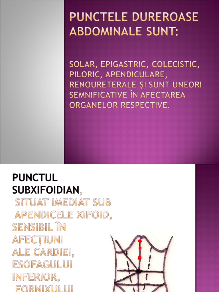 Punctele Dureroase Ale Abdomenului | PDF