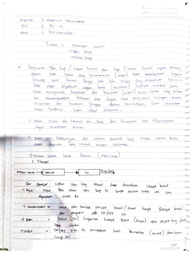 Azarya Leonardo Tugas Sistem Kendali Analog | PDF