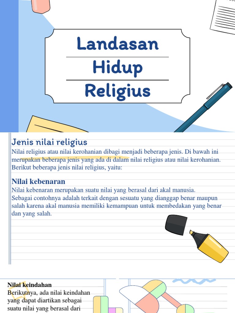 Jenis dan Contoh Nilai Religius | PDF