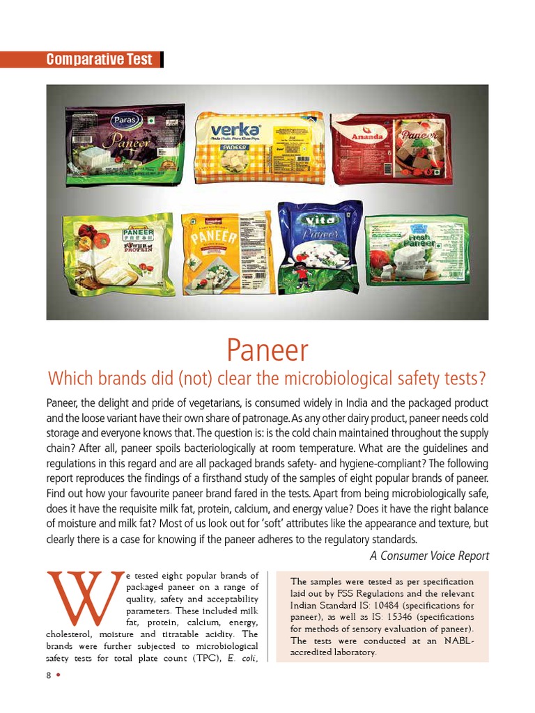 Paneer | PDF | Fat | Brand