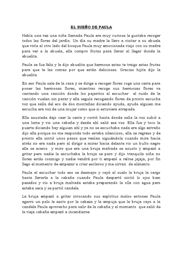 El Sueño de Paula | PDF