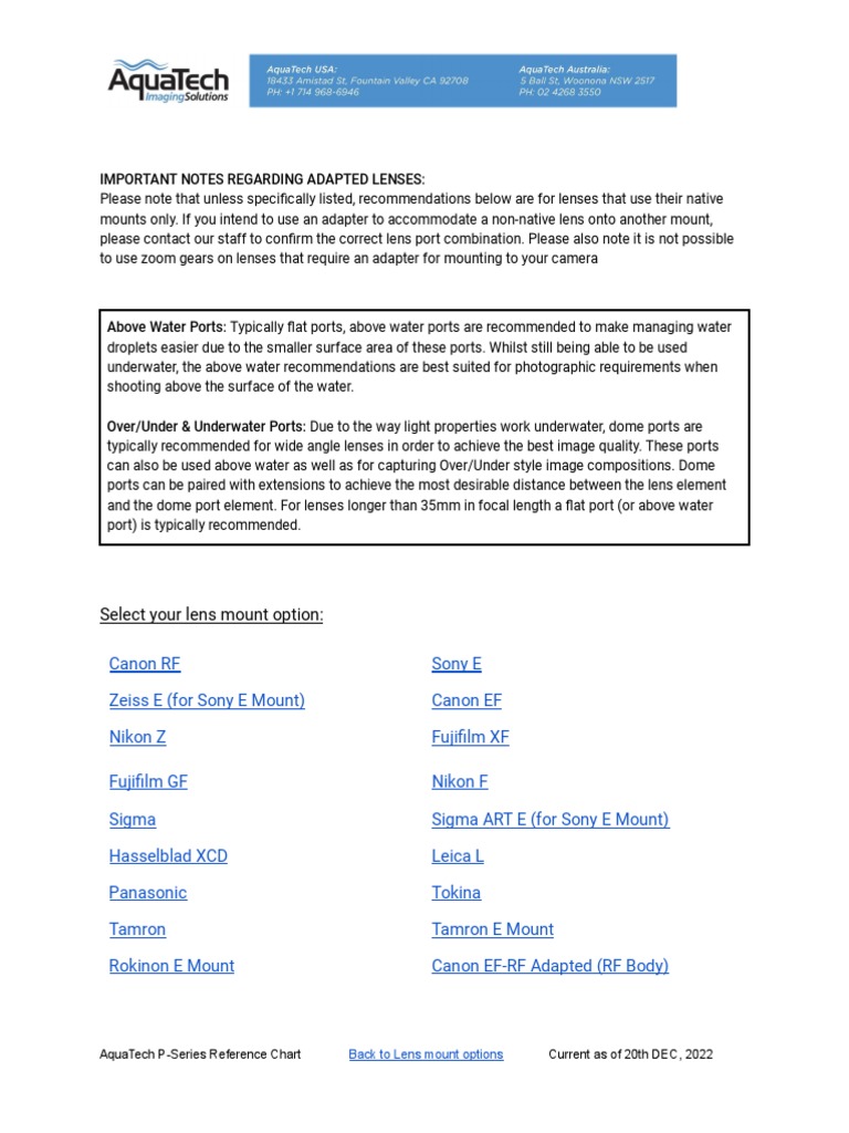 Aqua Tech P-Series - Reference - Chart - MASTER - 20.12.22 - 1 ...