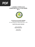 Contoh Narasi Raport Paud | PDF