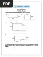 Grade 3 Area and Perimeter Worksheet | PDF