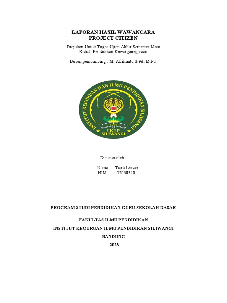 Laporan Hasil Wawancara | PDF