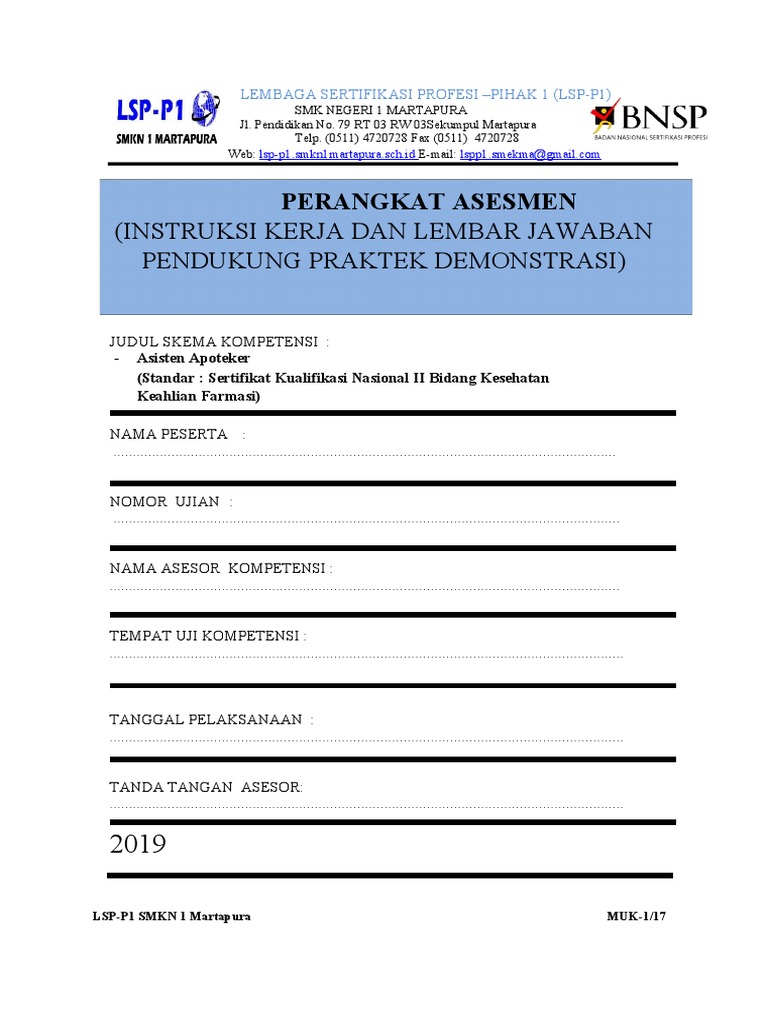 MUK Tugas Tahap 1 - Praktek Demonstrasi Dan Lembar Jawaban Praktek1 | PDF | Kesehatan Holistik